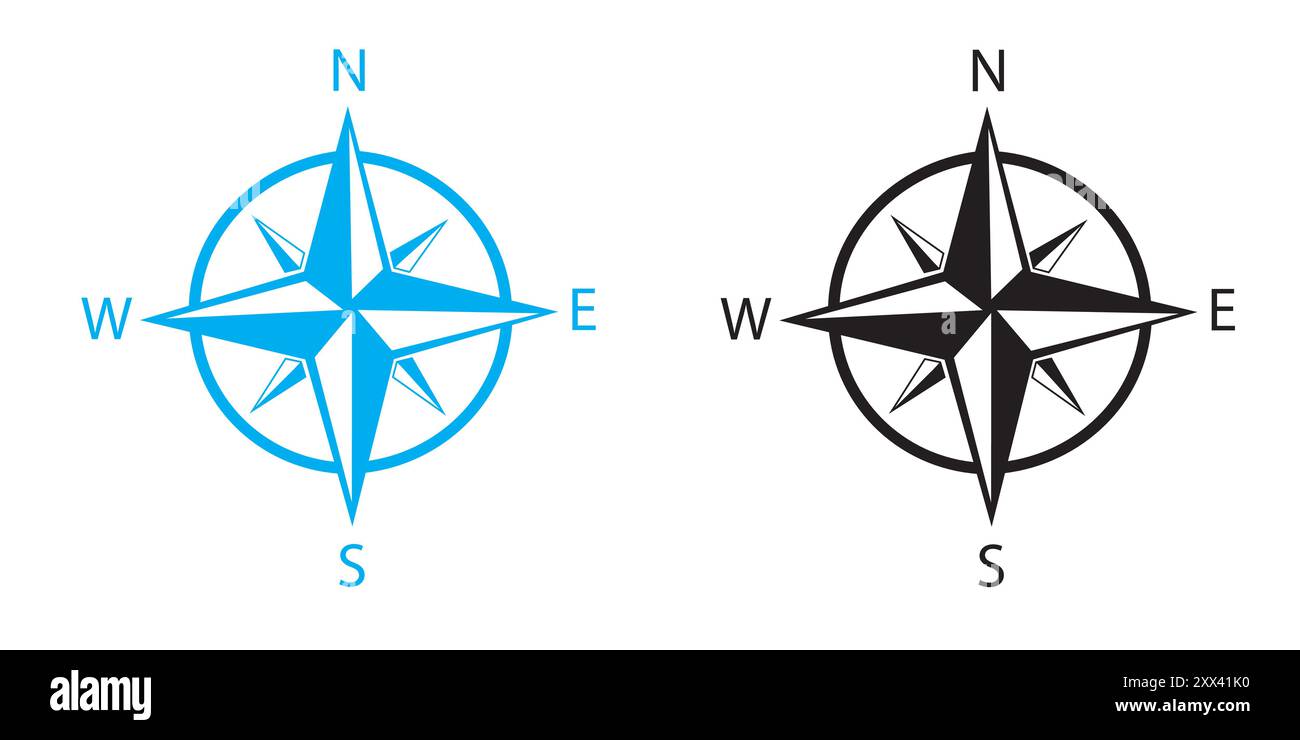 Compass magnetic north Stock Vector Images - Alamy