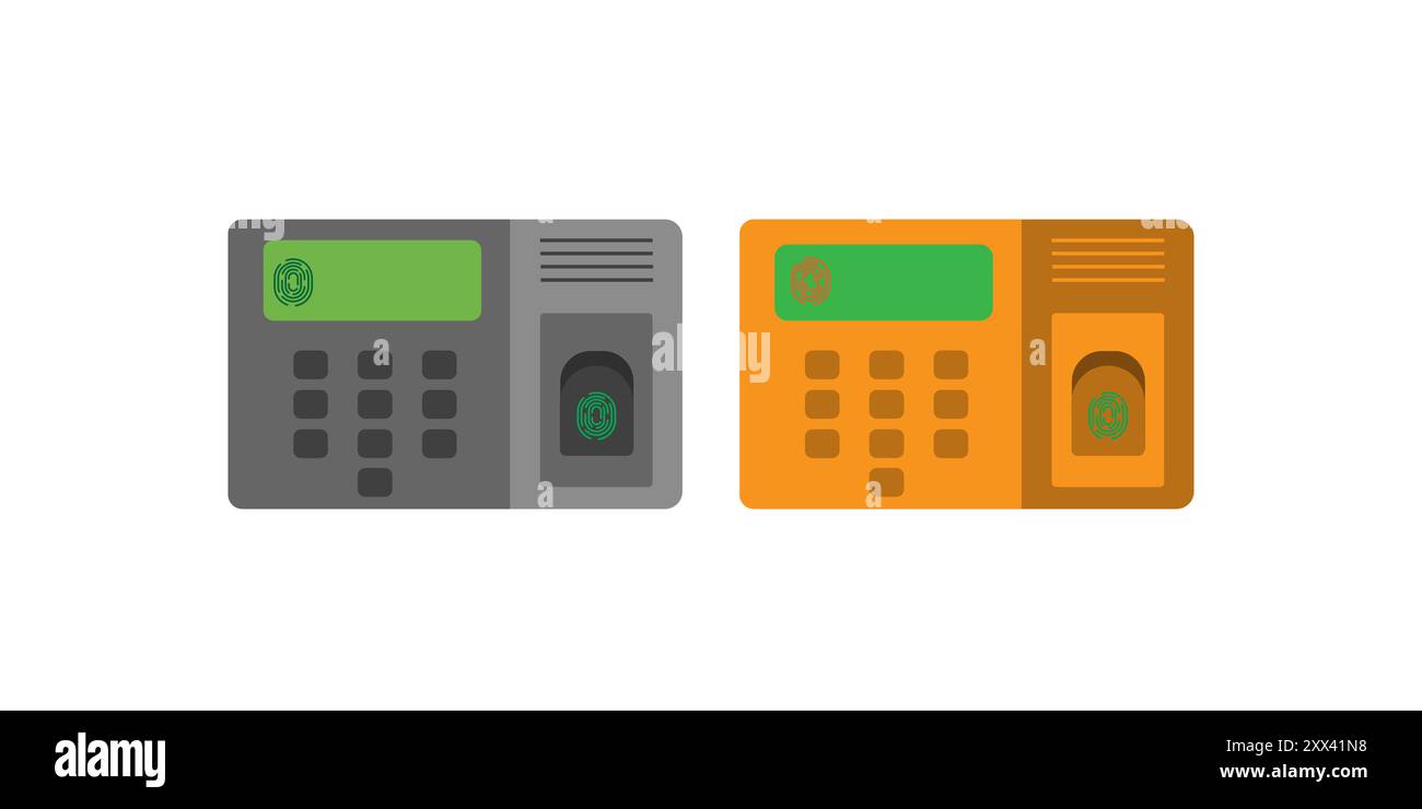 Attendance machine icon. sign for mobile concept and web design. vector ...