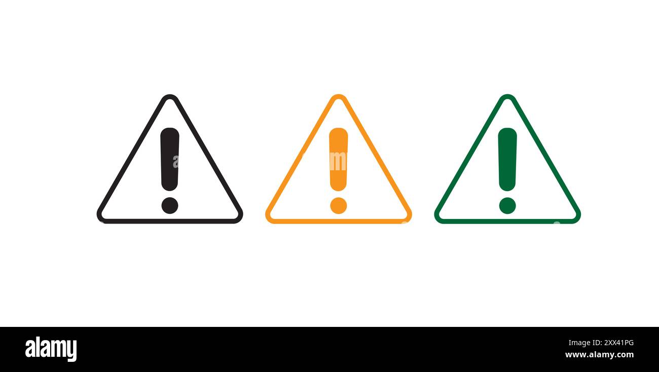 Warning attention caution Street Signs Stock Vector Image & Art - Alamy