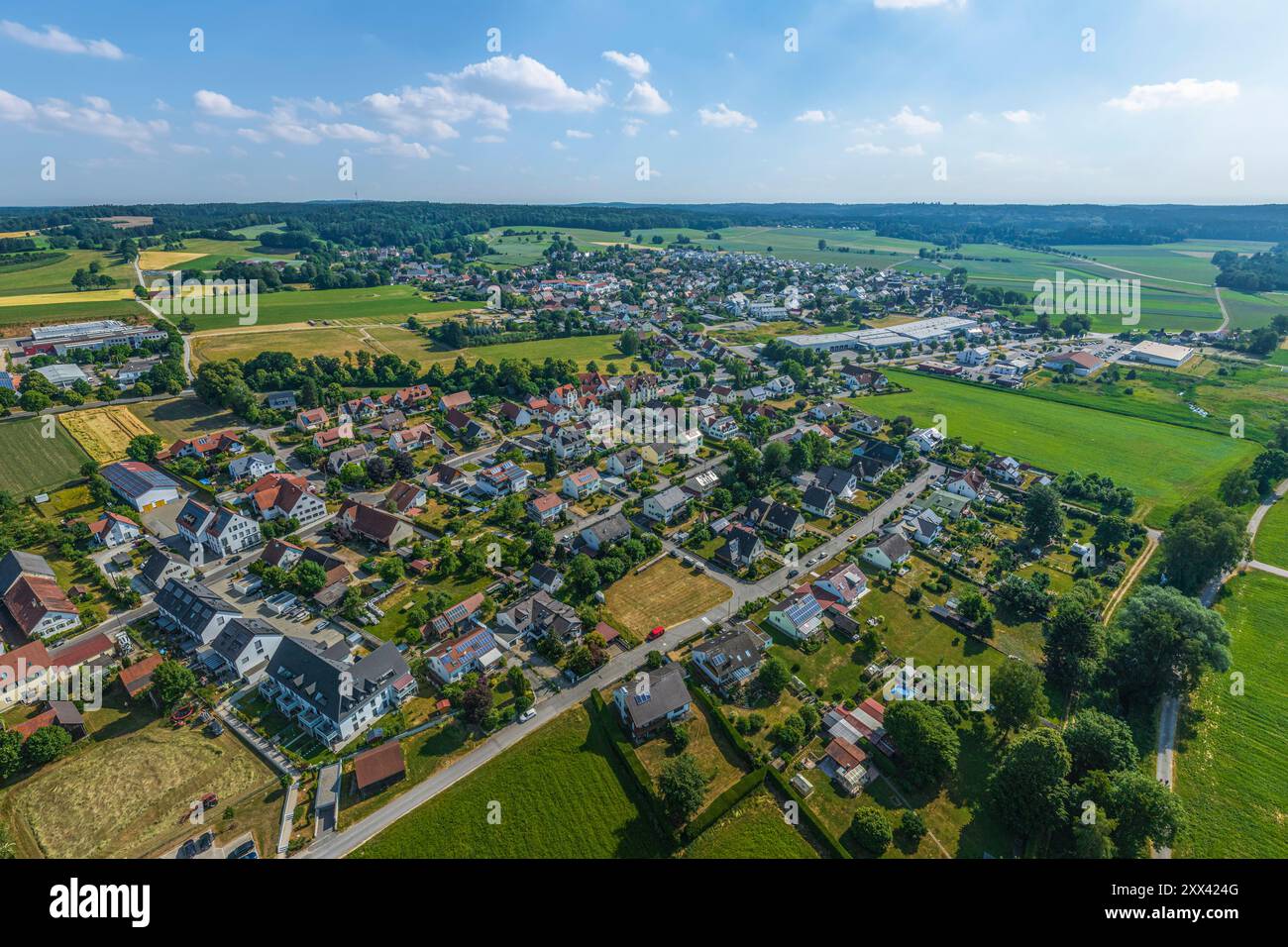The Roth Valley around the swabian market community of Horgau from ...