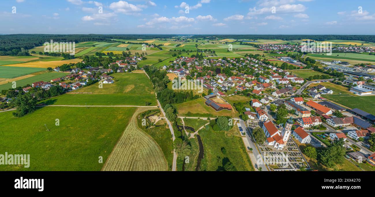 The Roth Valley around the swabian market community of Horgau from ...