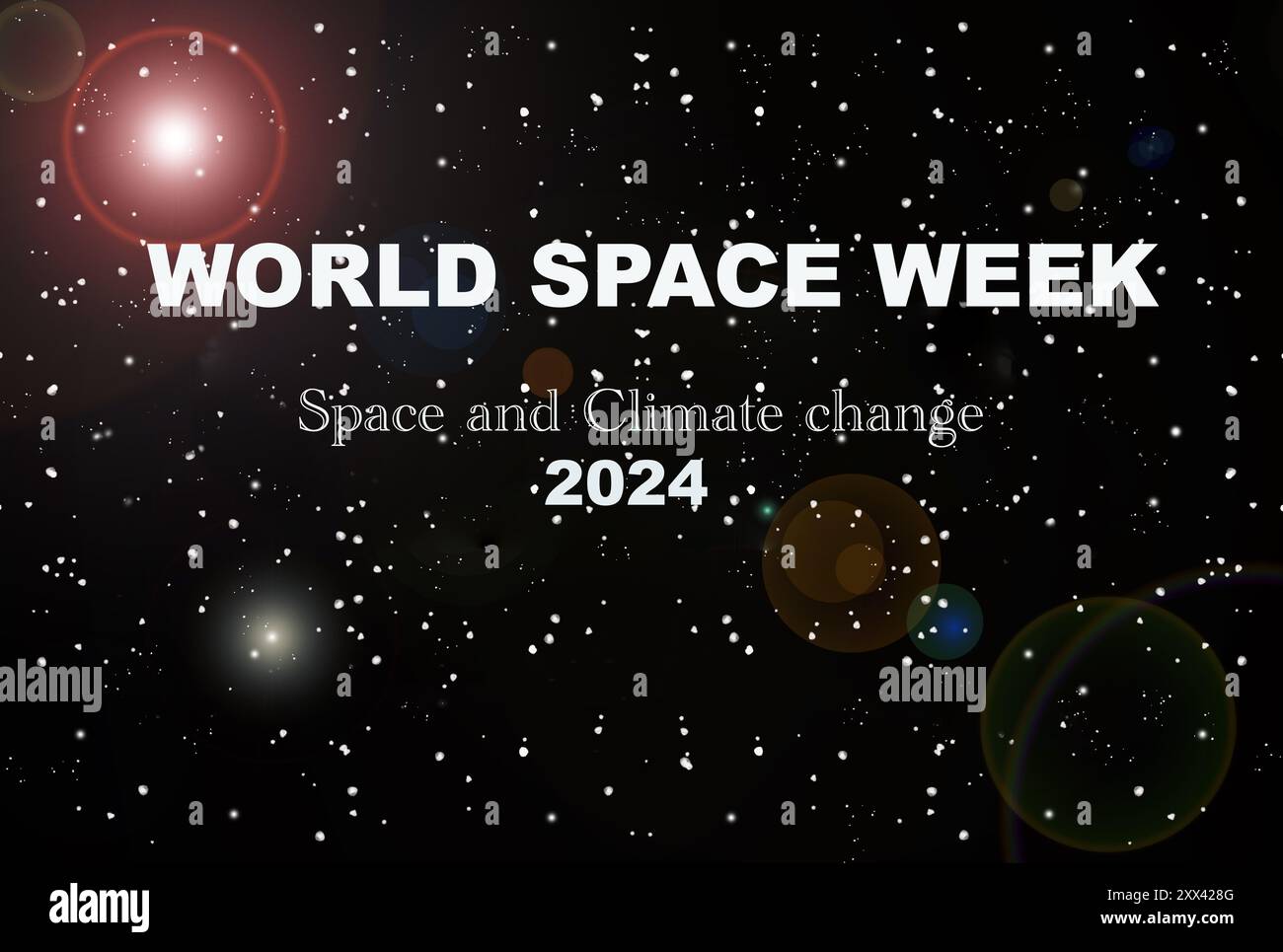 digital banner for World Space Week 2024, highlighting the theme Space ...