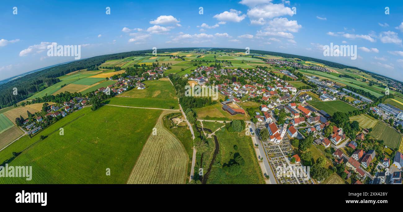 The Roth Valley around the swabian market community of Horgau from ...