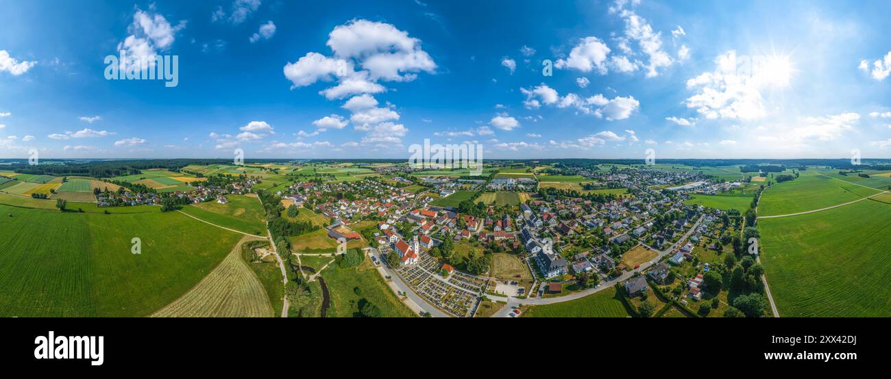 The Roth Valley around the swabian market community of Horgau from ...