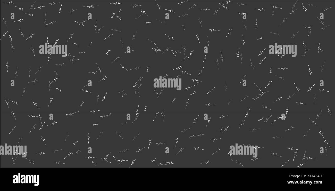 Abstract Dark Black and White Random Short Lines Pattern Background ...