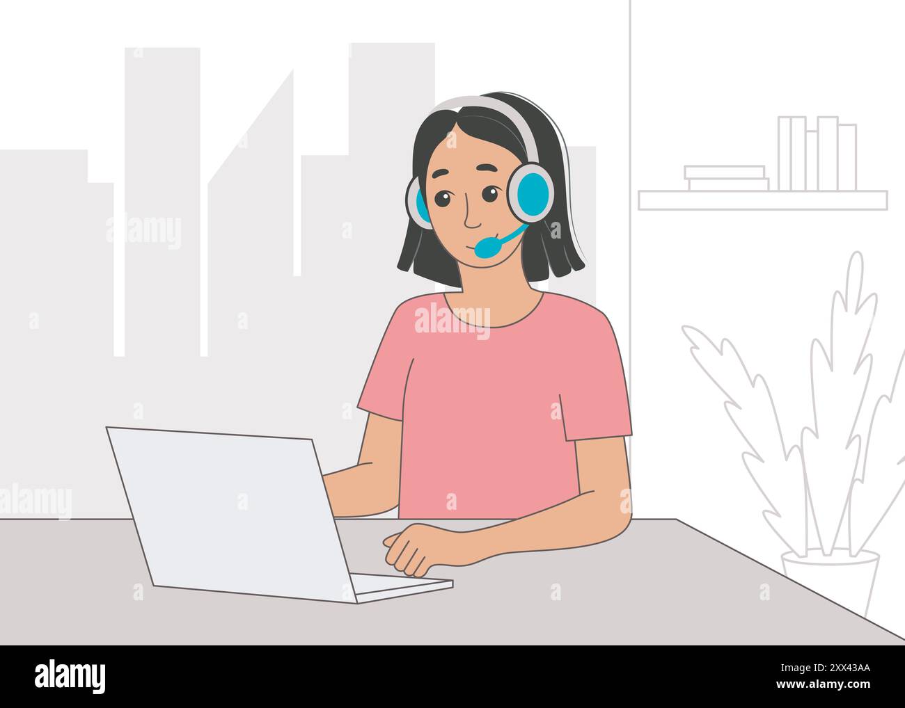 Customer service or user vector graphic Stock Vector Image & Art - Alamy