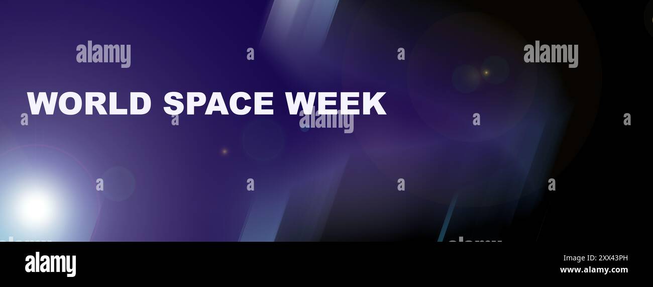 digital banner for World Space Week 2024, highlighting the theme Space ...