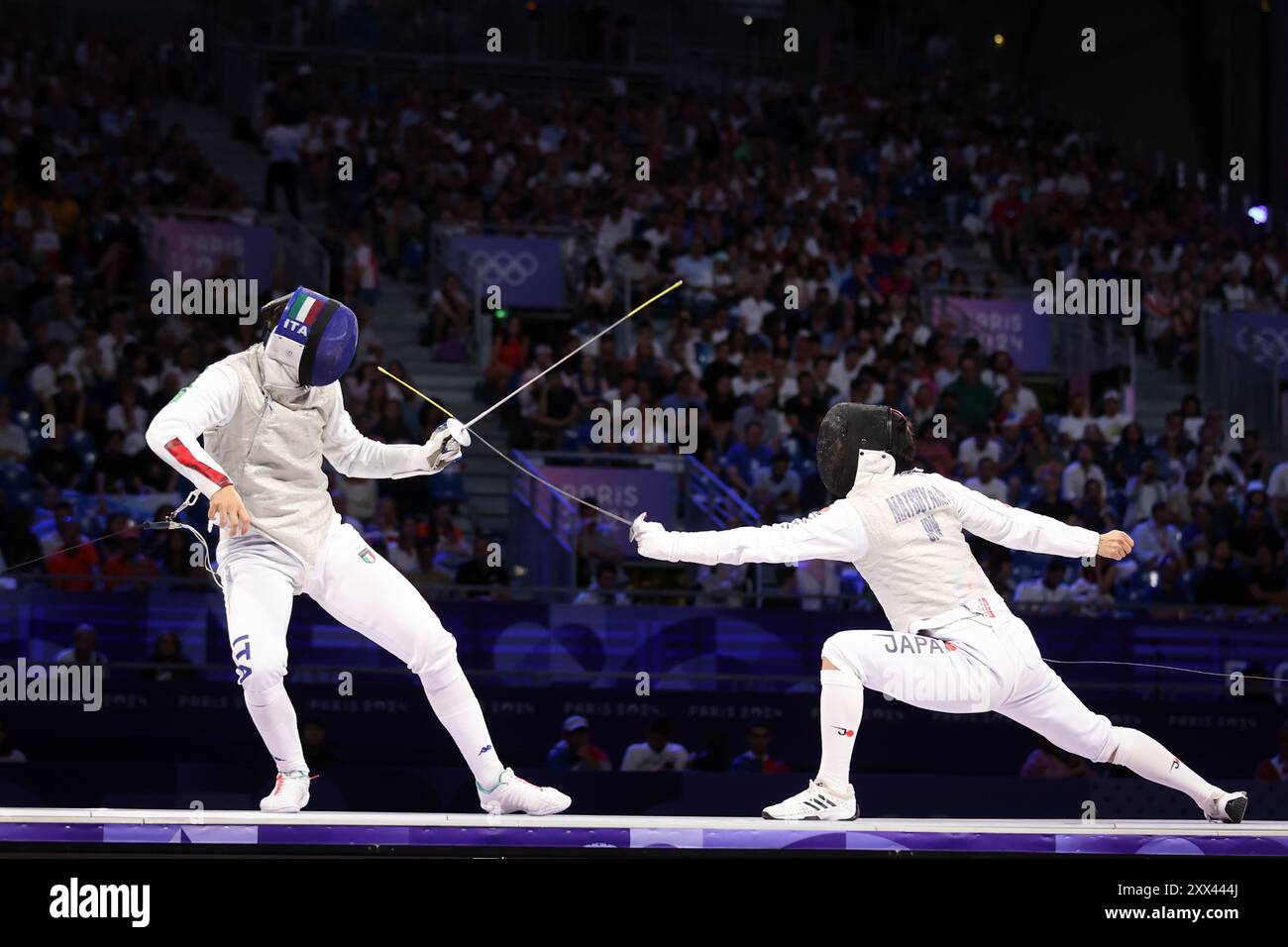 PARIS, FRANCE - AUGUST 04: MACCHI Filippo of team Italy competes ...