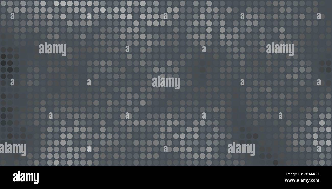 Abstract Dark Black and White Spotted Pixels Pattern with Random Shades ...