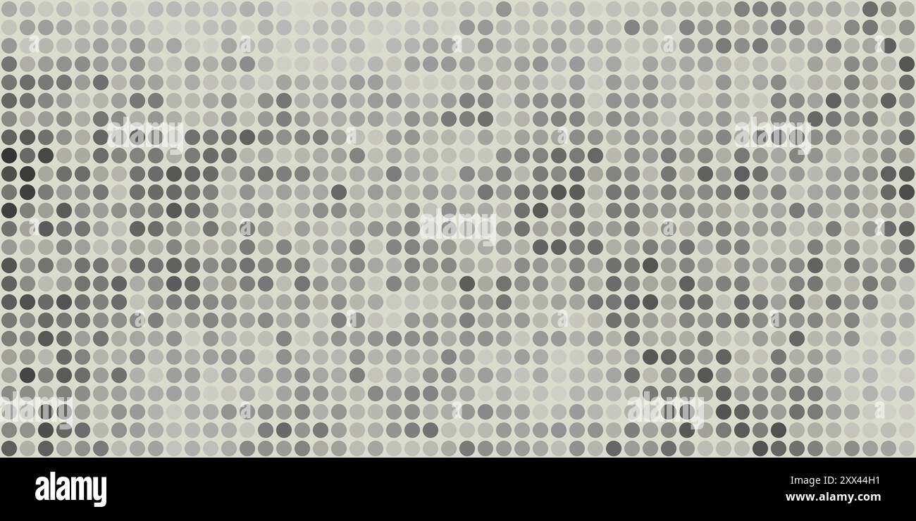 Abstract Black and White Spotted Pixels Pattern with Random Shades of ...