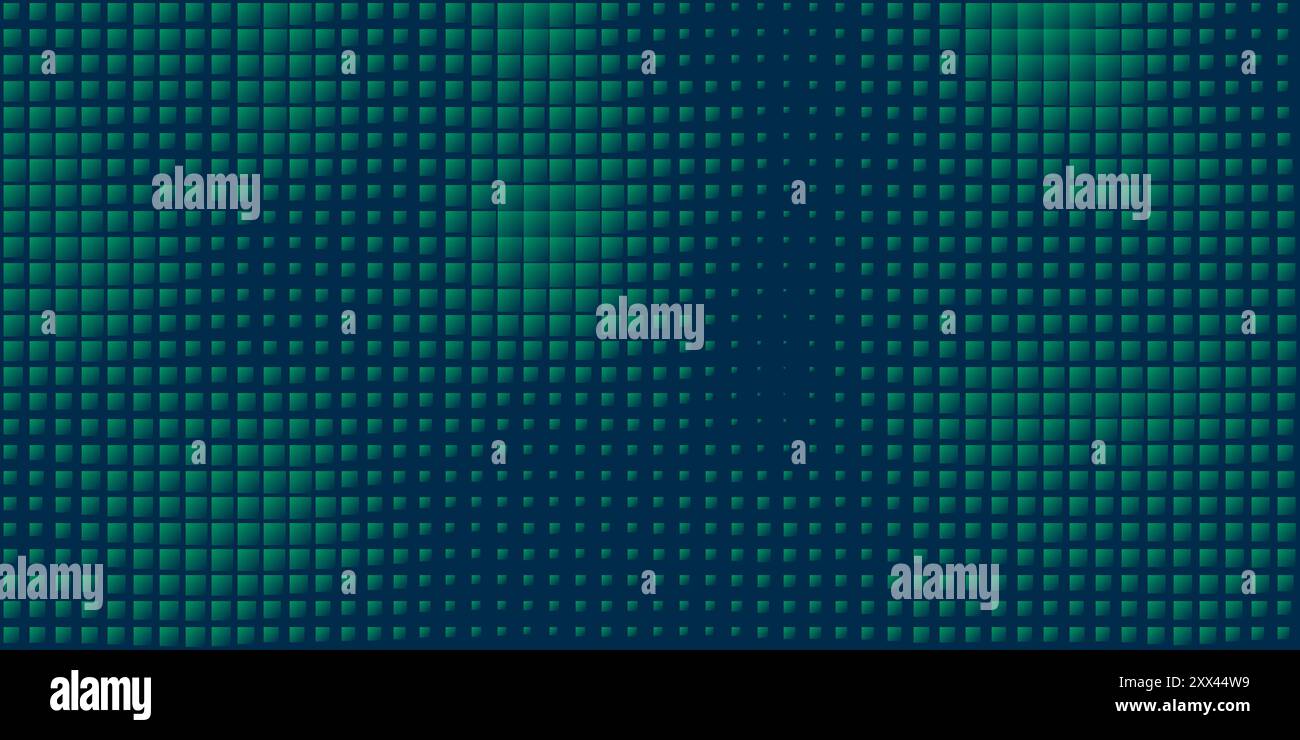 Abstract Dark Green and Blue 3D Wavy Surface Pattern with Random Sizes ...