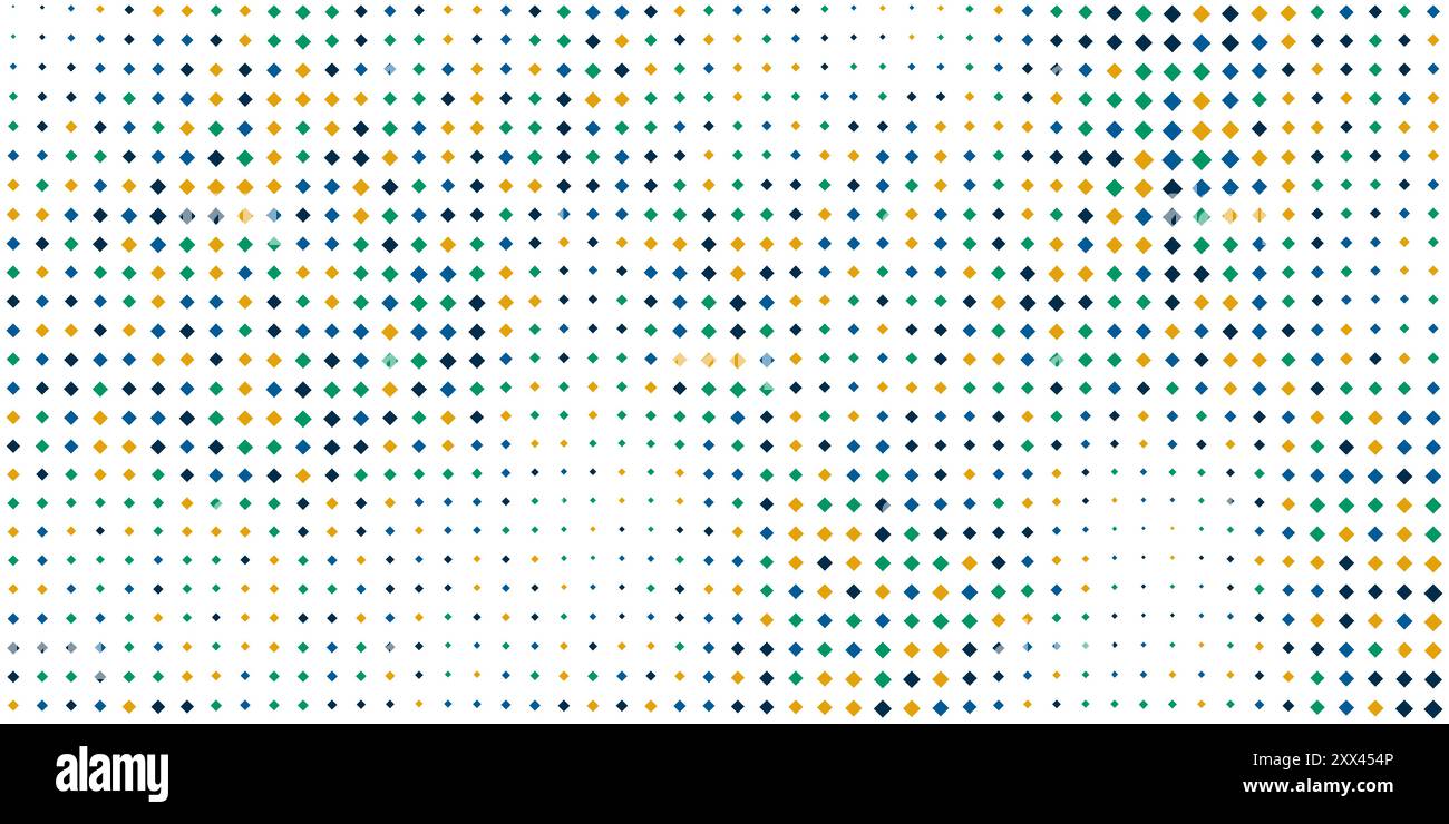 Abstract Colorful Spotted Slightly Wavy 3D Pattern, Squares with Random ...