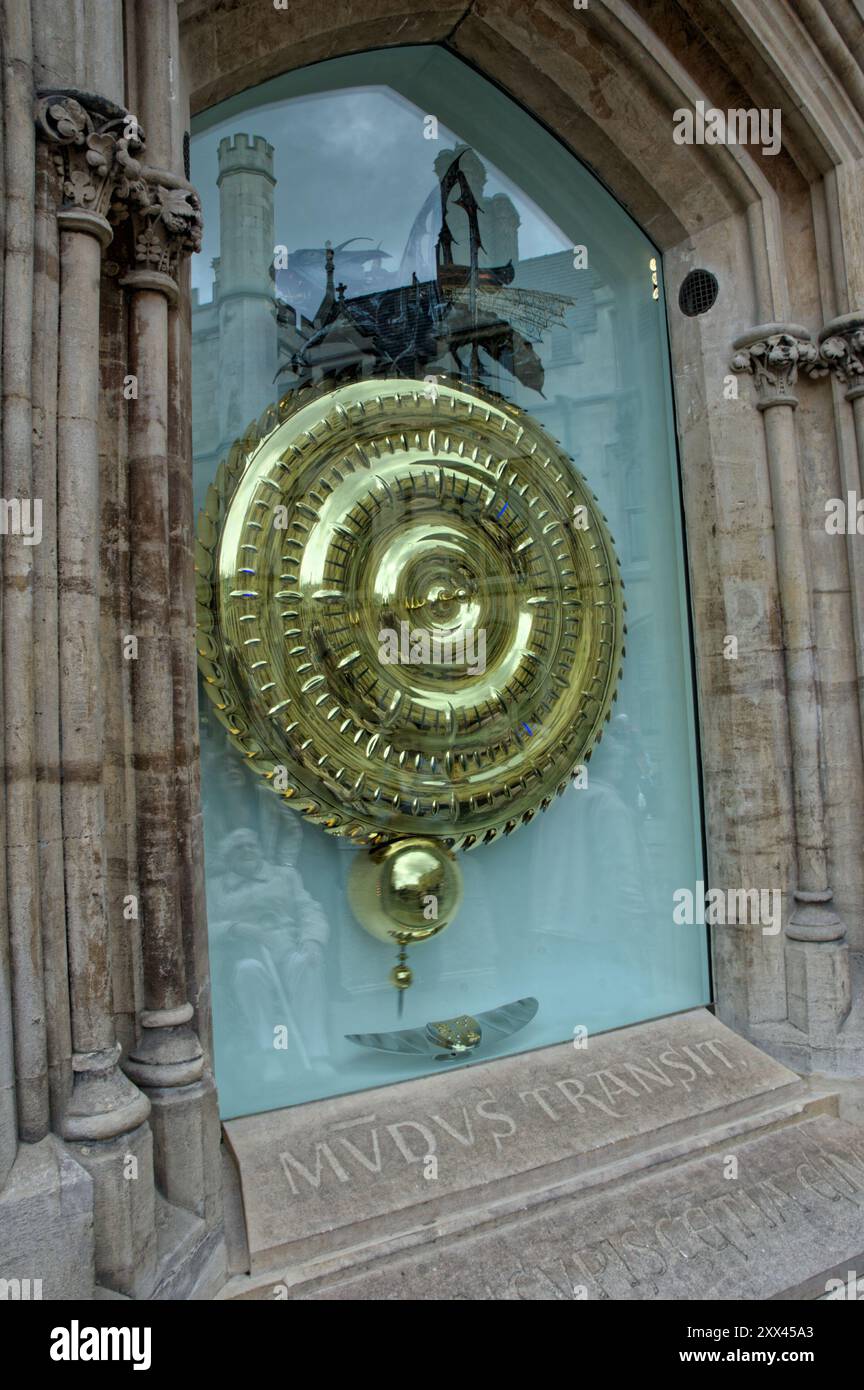 The Corpus Clock, also known as the Grasshopper clock, Cambridge, UK ...