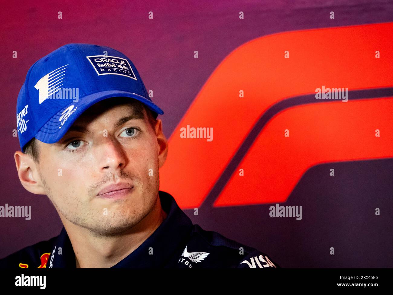 ZANDVOORT - Max Verstappen (Red Bull Racing) during the press ...