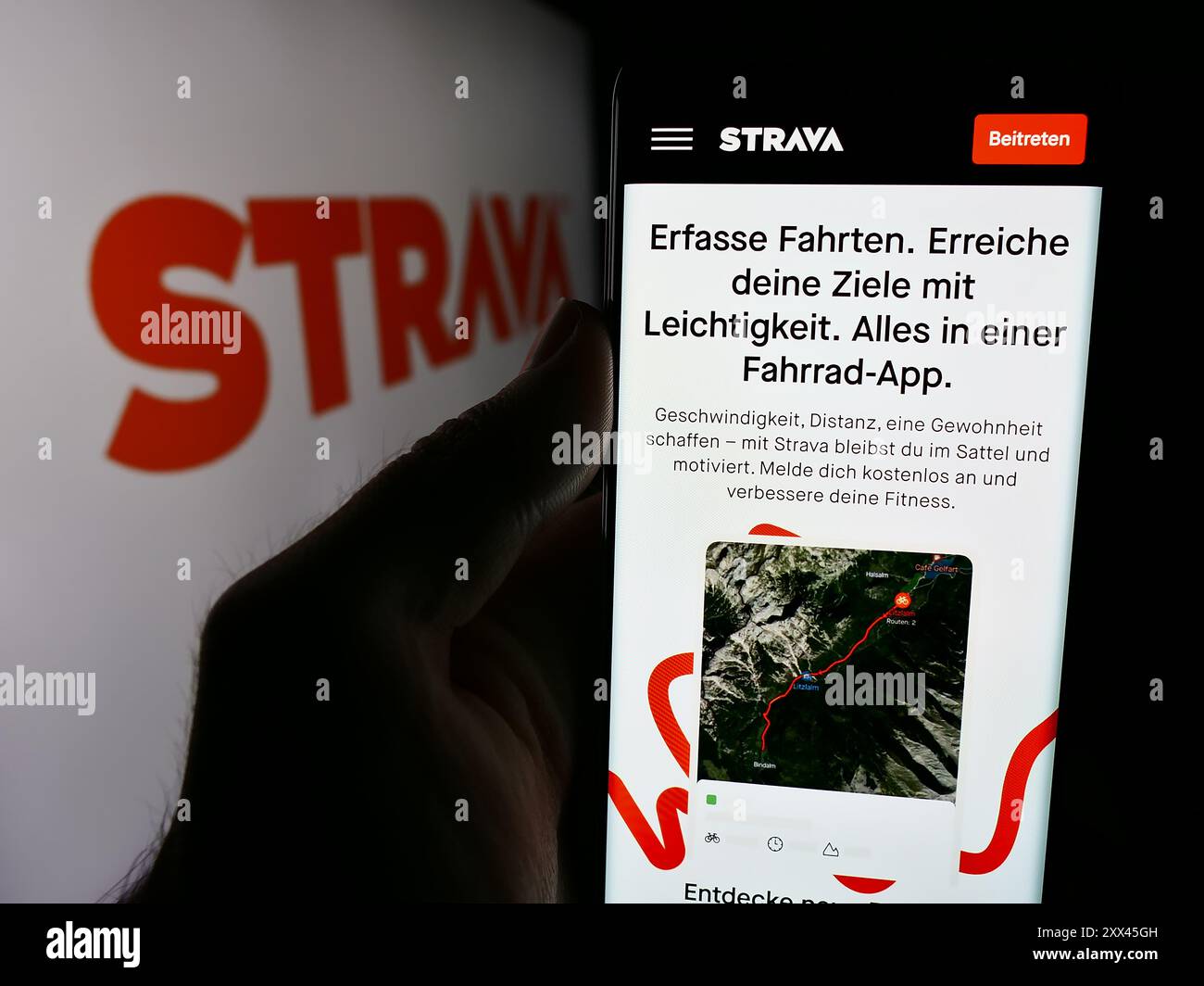 Strava map hi-res stock photography and images - Alamy