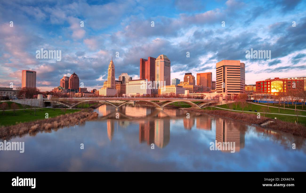 Columbus, Ohio, USA. Cityscape image of Columbus, Ohio, USA downtown ...