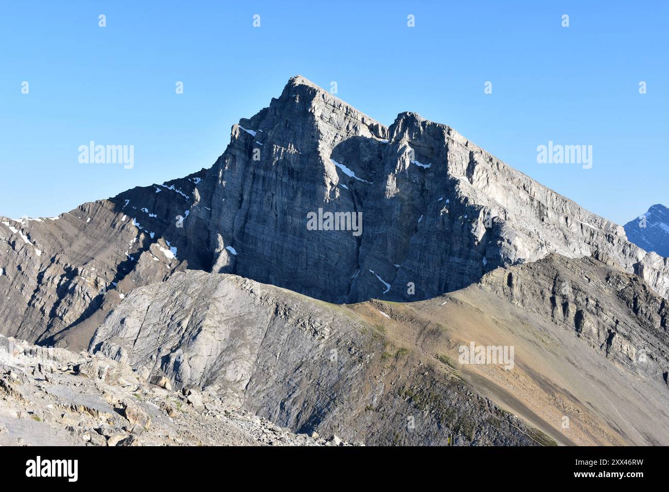 A view of Miner's Peak from Ha Ling Peak in Canmore, AB Stock Photo - Alamy