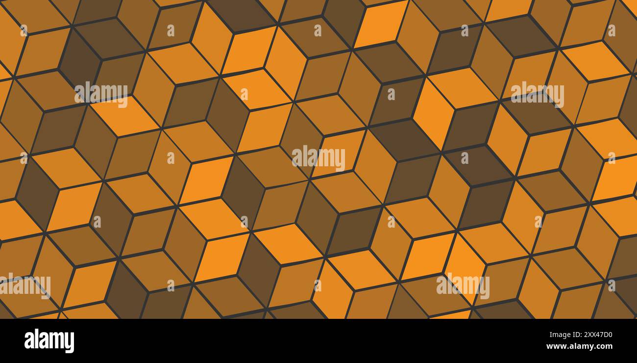 Minimalist 3D Cubes Pattern - Editable Abstract Background Design, Vector Template Stock Vector ...