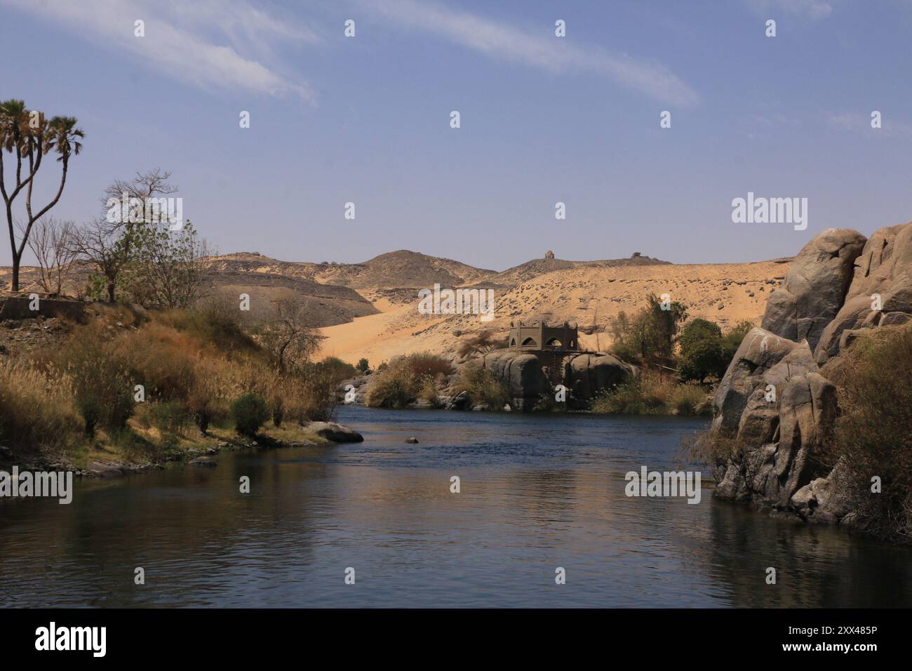 Nature with water an rocks in Aswan - Egypt Stock Photo - Alamy