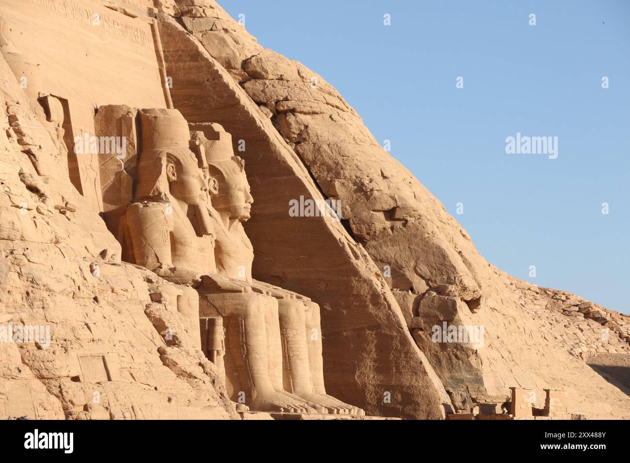Famous Statues of Ramses II in Abu Sembel Temple in Aswan - Egypt Stock ...