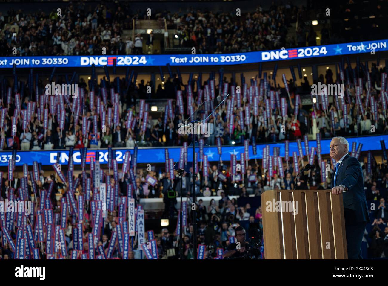 Governor Tim Walz (Democrat of Minnesota), the 2024 Democratic Party ...