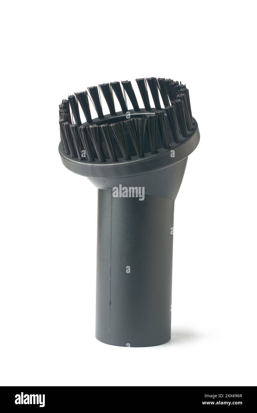 vacuum cleaner round dust brush head isolated white background, soft ...