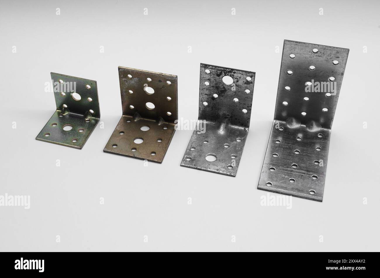 metal corners as a connecting element. on a white background Stock ...