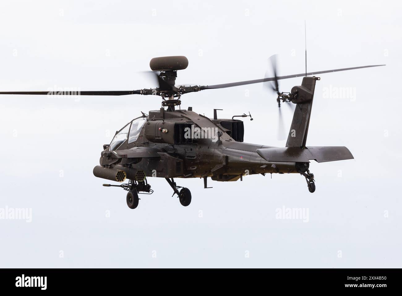 AgustaWestland Apache AH64E attack helicopter, ZM724, from Wattisham ...
