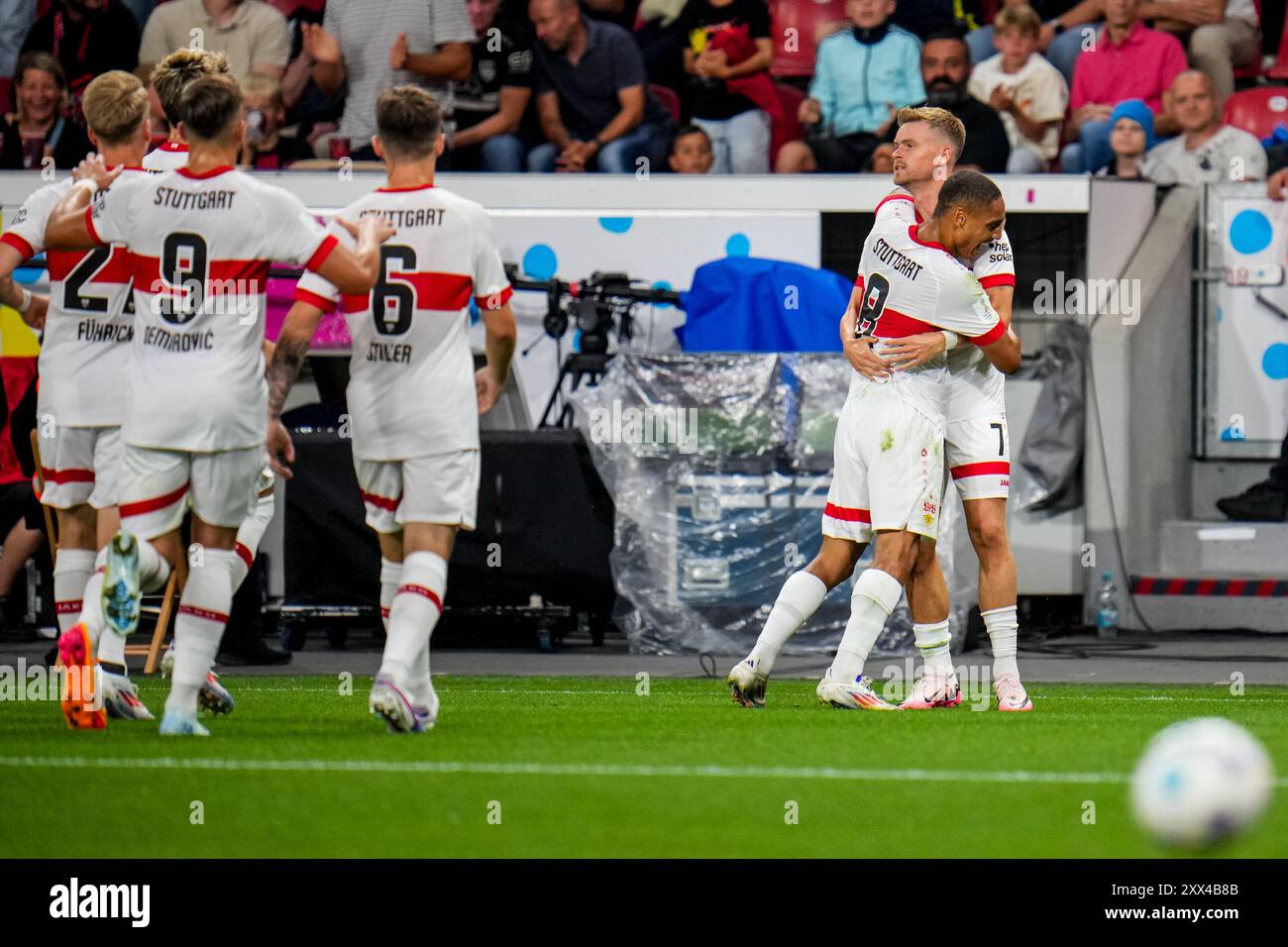 LEVERKUSEN, GERMANY - AUGUST 17: Enzo Millot of VfB Stuttgart ...