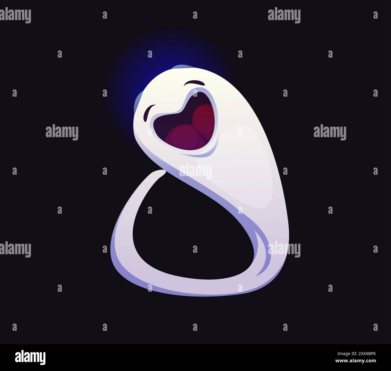 Number eight Halloween ghosts font, scary typeface, horror evil type ...