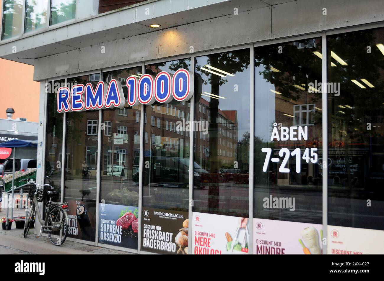 Copenhagen/ Denmark/22 August 24/Rema 1000 chain grocery store in ...
