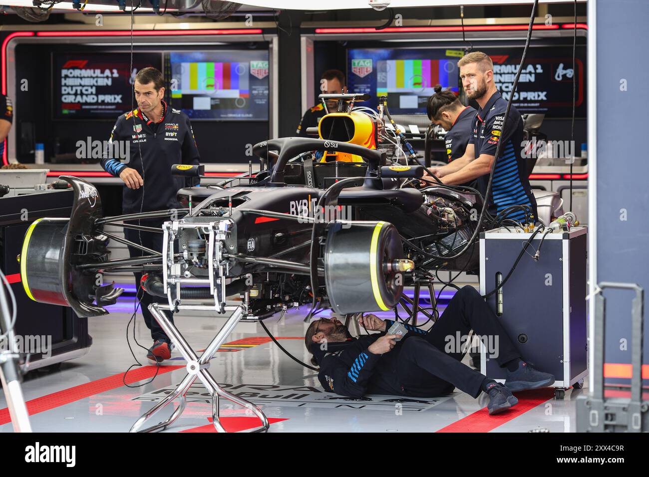 Zandvoort, Netherlands, 23/08/2024, Red Bull Racing RB20, mechanical ...