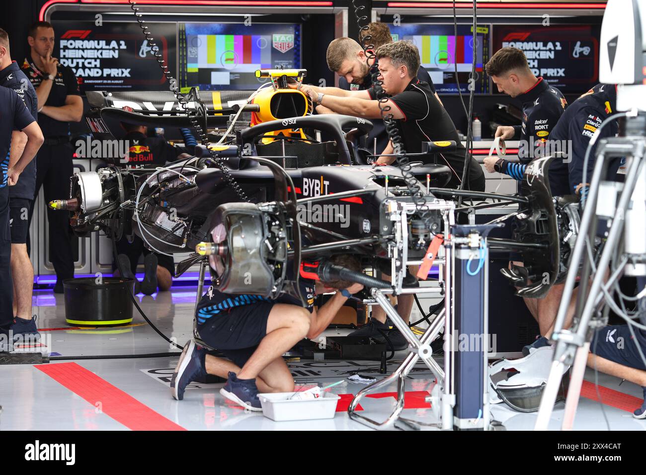 Zandvoort, Netherlands, 23/08/2024, Red Bull Racing RB20, mechanical ...