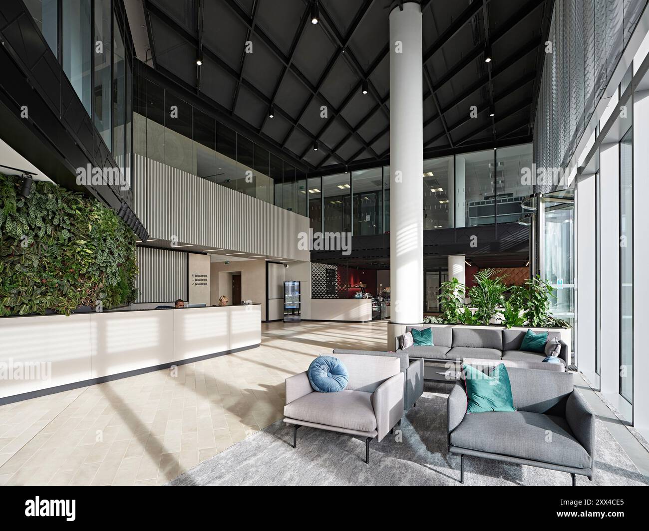 Foyer with reception desk and waiting lounge. Building 1180, Reading ...