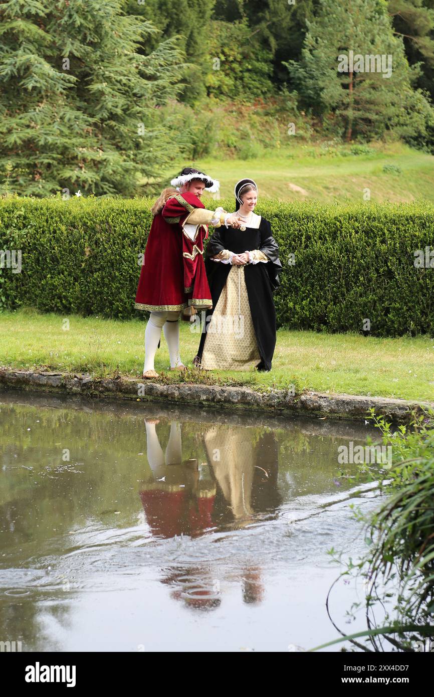 Historical interpreters as King Henry VIII and Anne Boleyn, Ightham ...