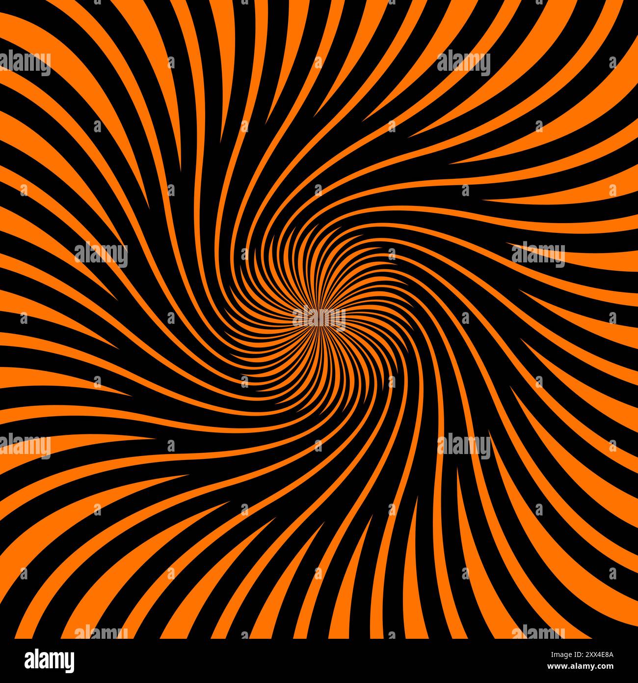 Psychedelic hypnotic Halloween spiral pattern. Vector optical illusion ...