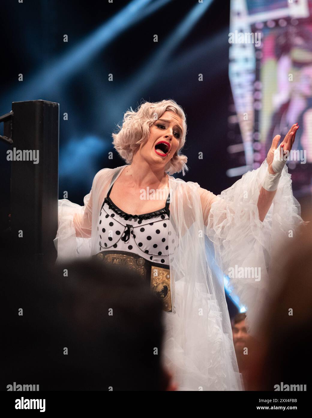 Cardiff, UK. 21st August, 20214 AEW Dynamite (Aug. 21, 2024) emanated ...