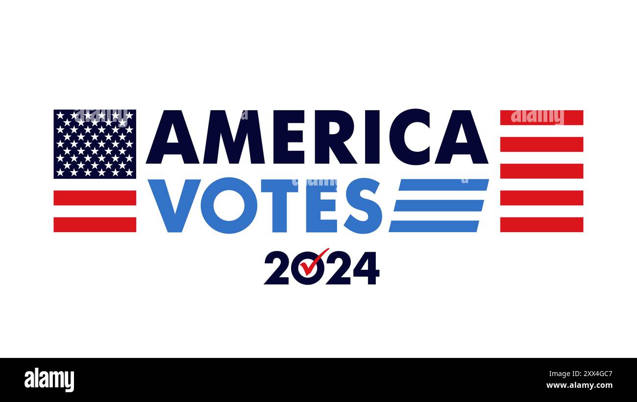 America votes 2024. Presidential Election 2024 in United States. Vector ...