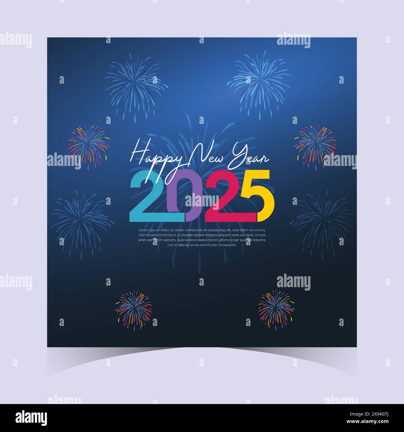 2025 Happy New Year Web Banner design. Happy New Year Luxury Wishes ...
