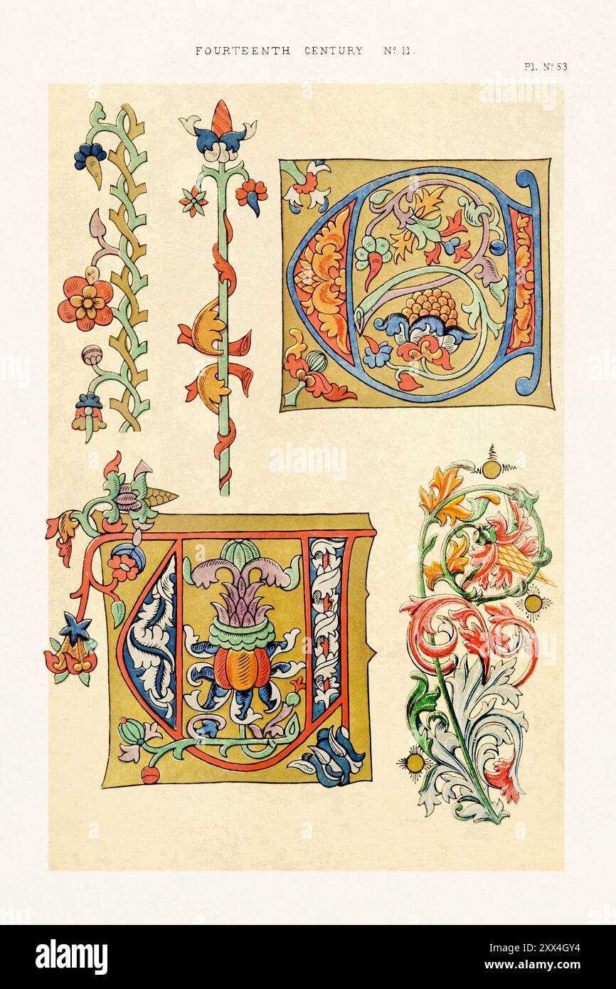 Illuminated letters artwork renaissance hi-res stock photography and ...