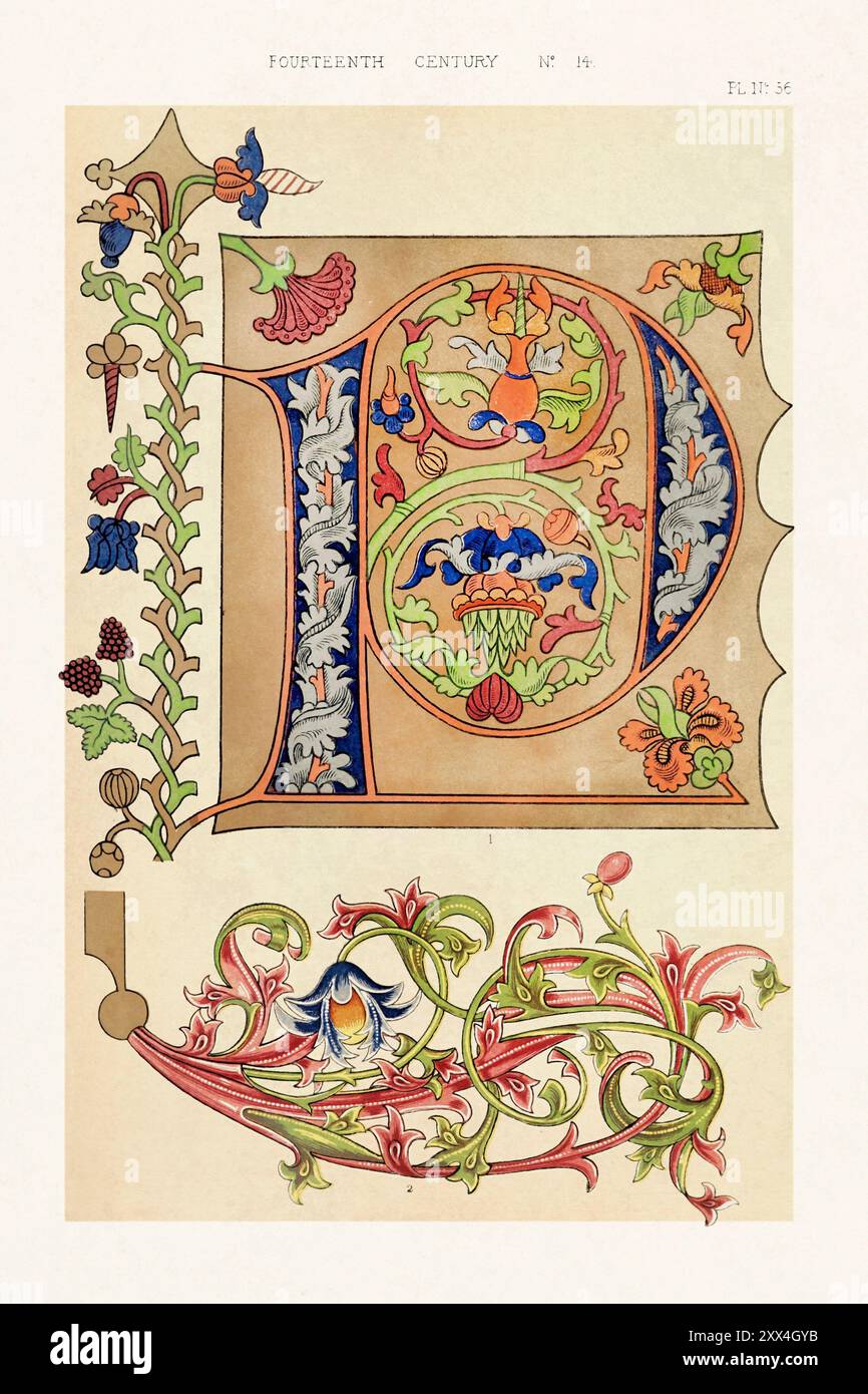 Illuminated letters artwork renaissance hi-res stock photography and ...