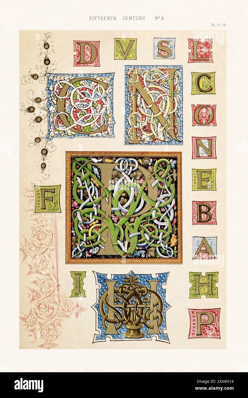 Illuminated letters artwork renaissance hi-res stock photography and ...