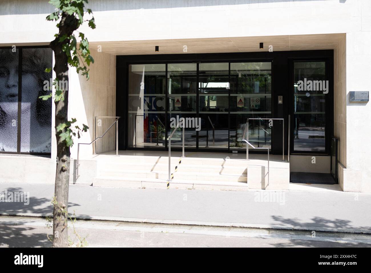 Paris, France. 22nd Aug, 2024. Illustration of the entrance of the CNC ...