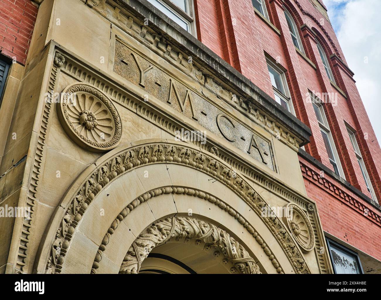 Unique YMCA building in downtown Newark Ohio USA 2024 Stock Photo - Alamy
