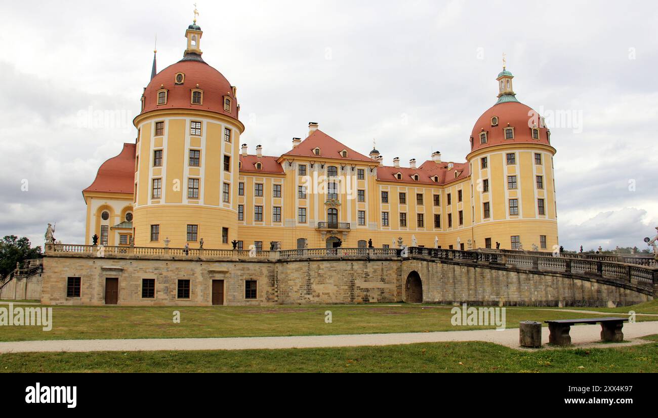 Moritzburg Castle, 18th-century Baroque architectural monument, view ...