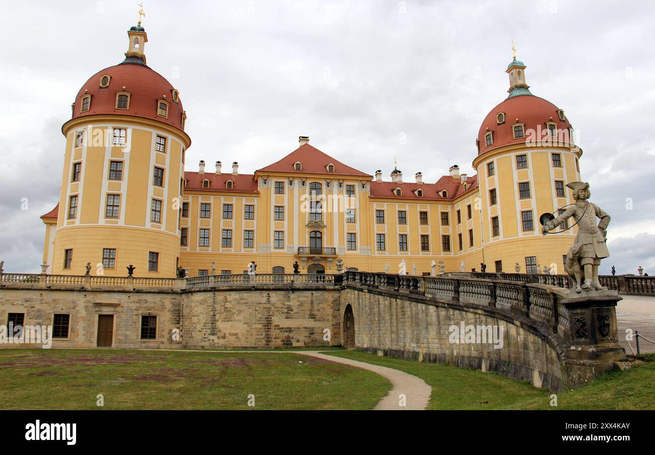 Moritzburg Castle, 18th-century Baroque architectural monument, view ...