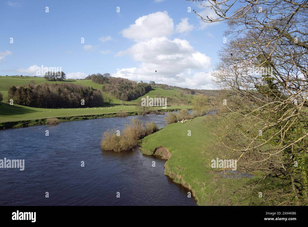 The River Lune at the Crook of Lune near Caton Lancaster England Stock ...