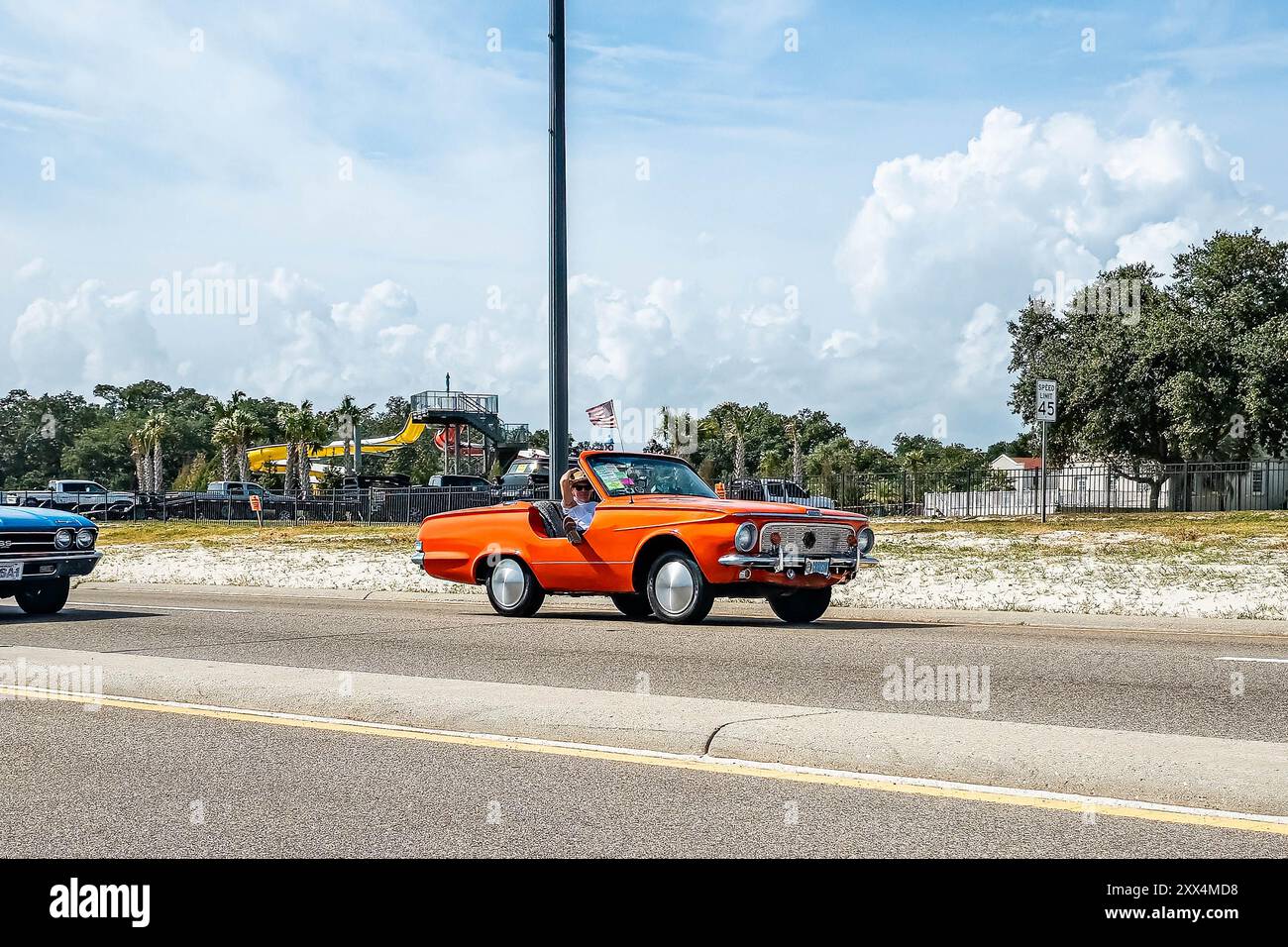 Gulfport, MS - October 05, 2023: Wide angle front corner view of a ...