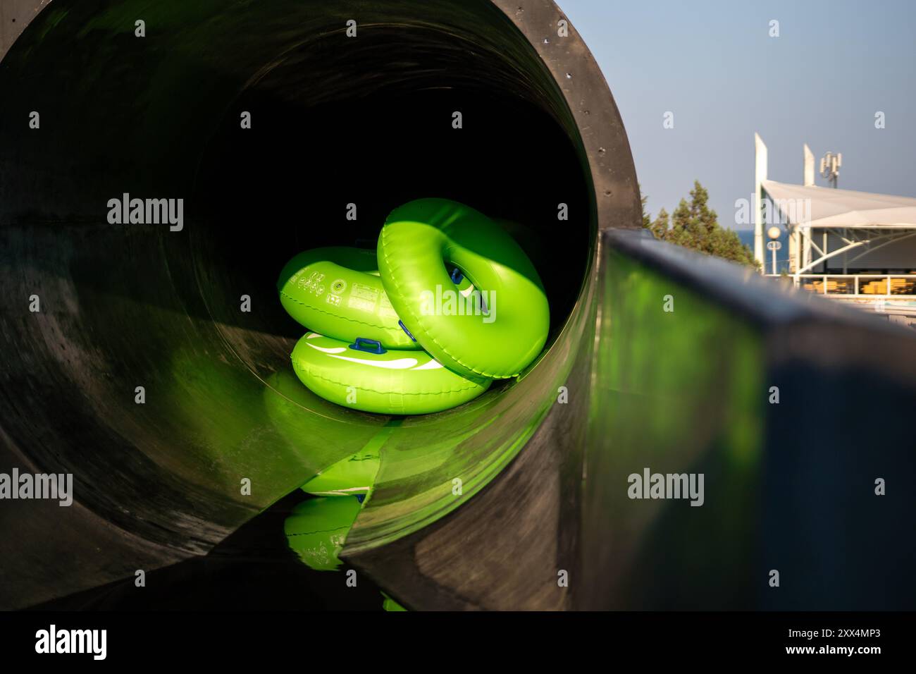 Inflatable slide pool hi-res stock photography and images - Alamy