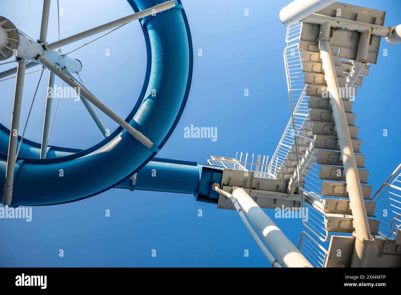 Water Slide, Amusement Park, Summer Fun Stock Photo - Alamy